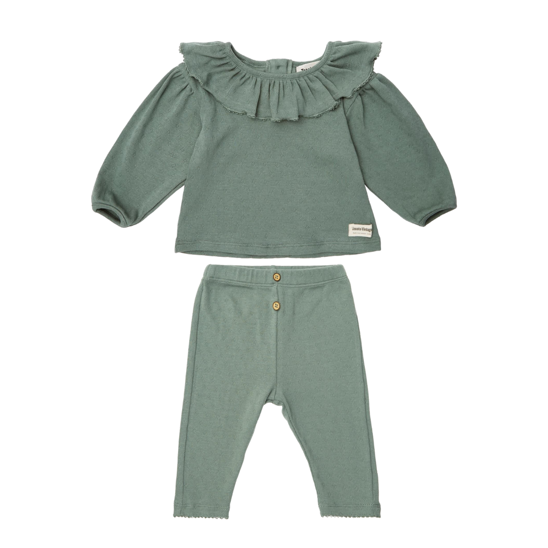 BABY GREEN POINTELLE SET – Poppy and Prince